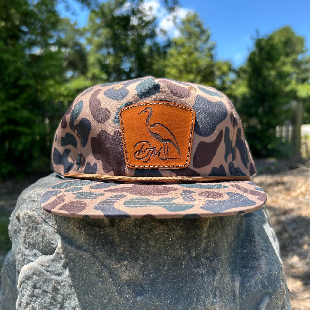 Goat Rope Backshore Delta Camo Hat | Leather Patch | Dirty Marsh ...