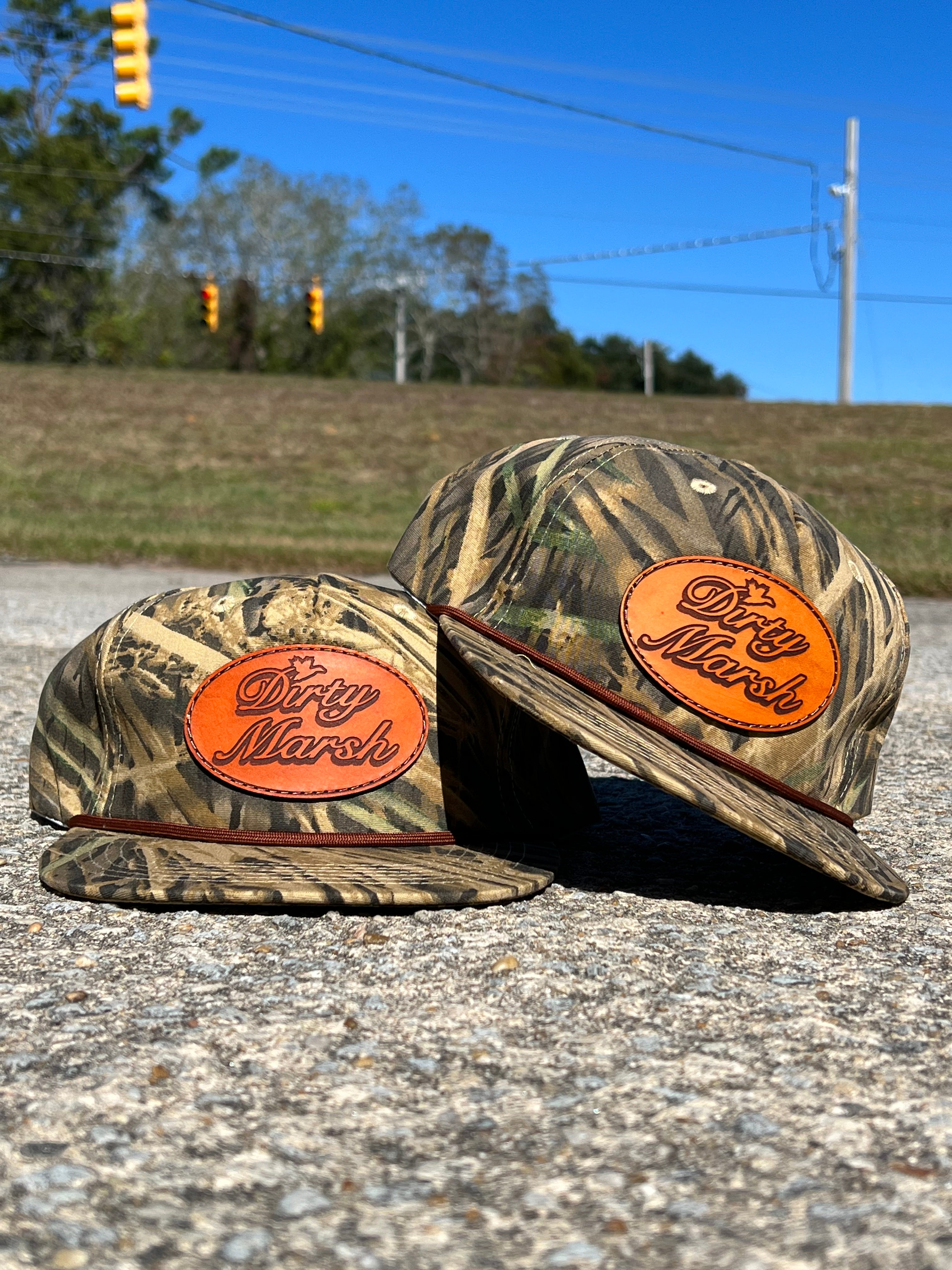 Classic Leather Patch | Shadow Grass. – Dirty Marsh Outfitters