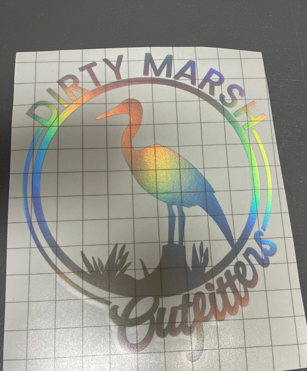 Backshore Back Glass Decal | Chrome – Dirty Marsh Outfitters